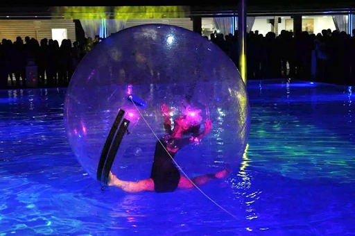 LED Stilt Walker - Black Hat